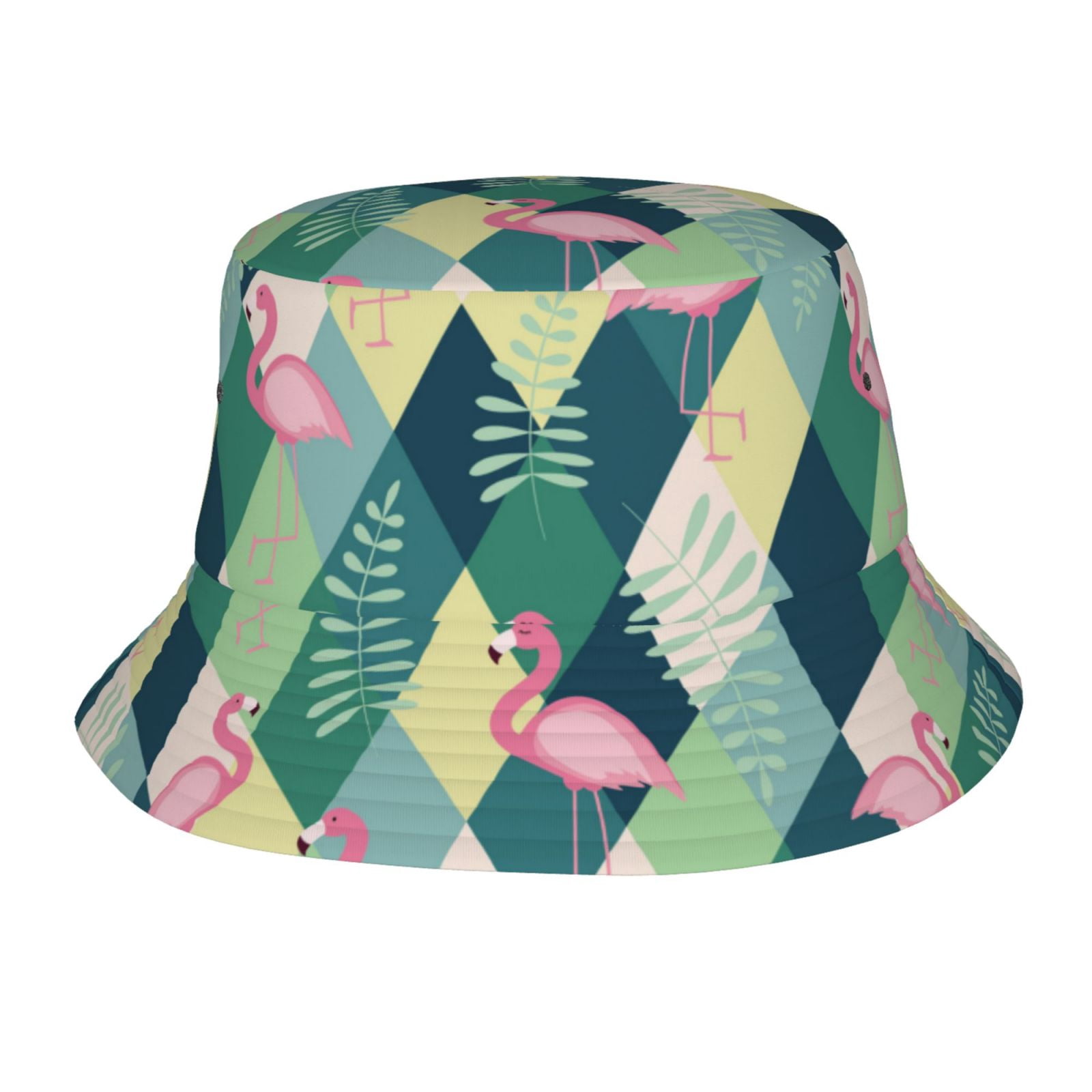 Bucket Hats for Men Women - Flamingo pink AA Casual Sun Hat for Beach ...