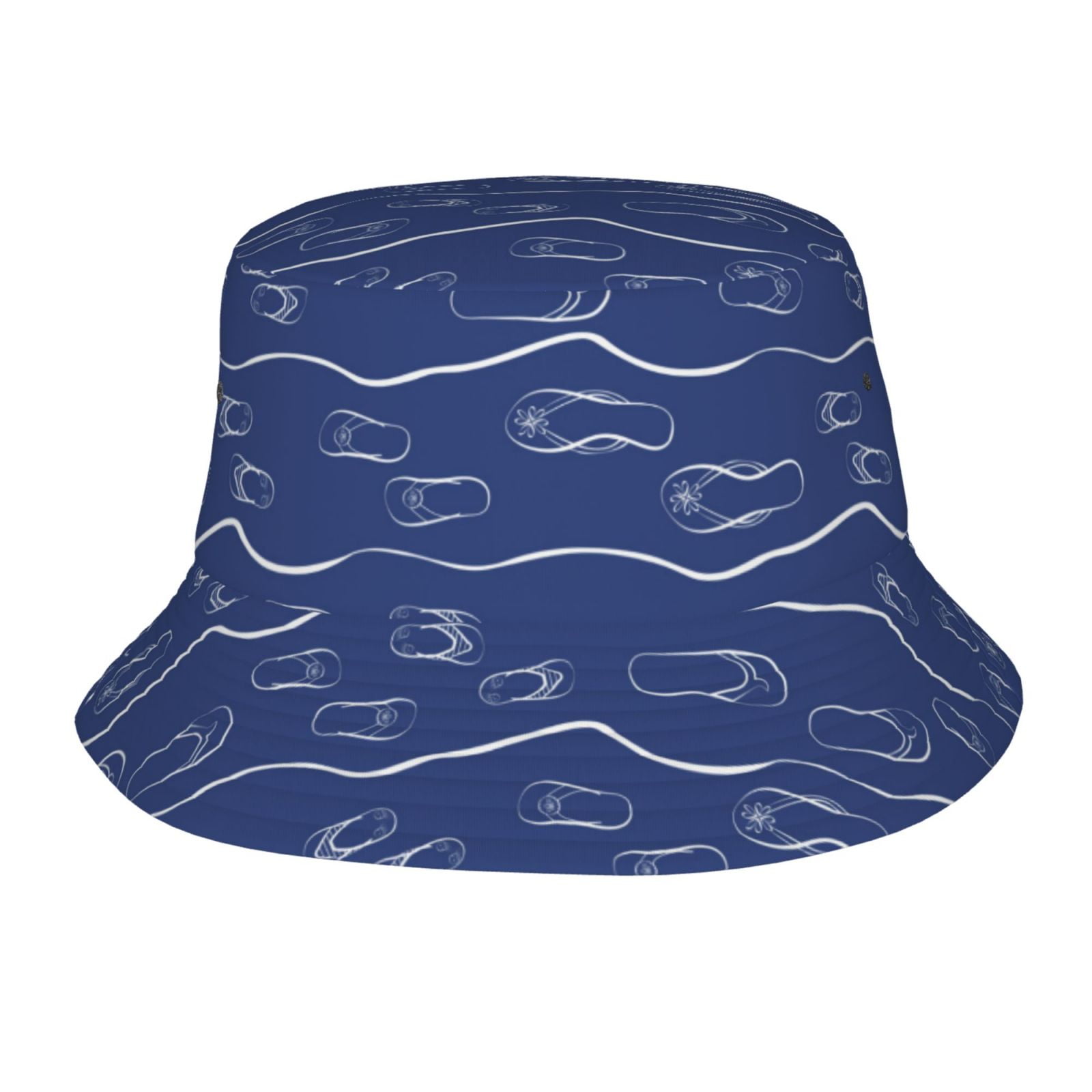 Bucket Hats for Men Women - Flip flop pattern Casual Sun Hat for Beach ...