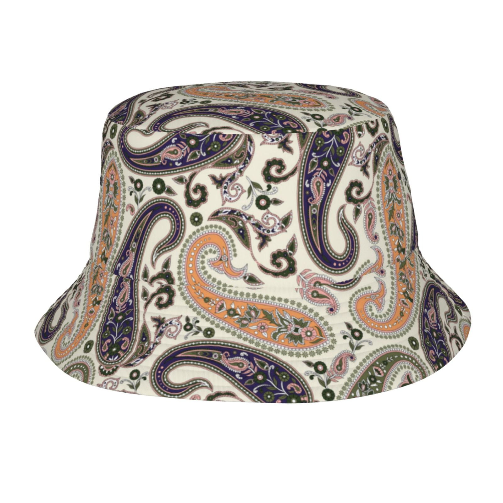 Bucket Hats for Men Women - Paisley Pattern No.90108 Casual Sun Hat for ...