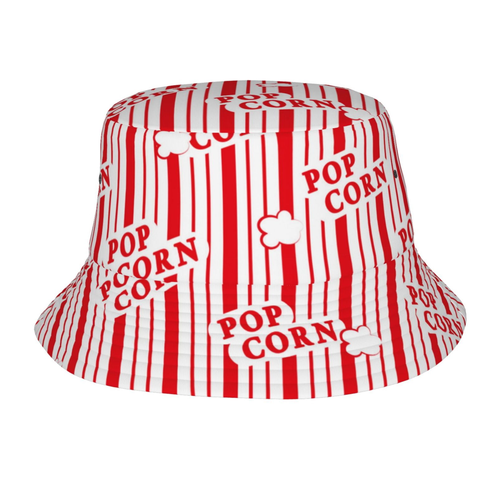 Bucket Hats for Men Women - Popcorn 1 Casual Sun Hat for Beach, Travel ...