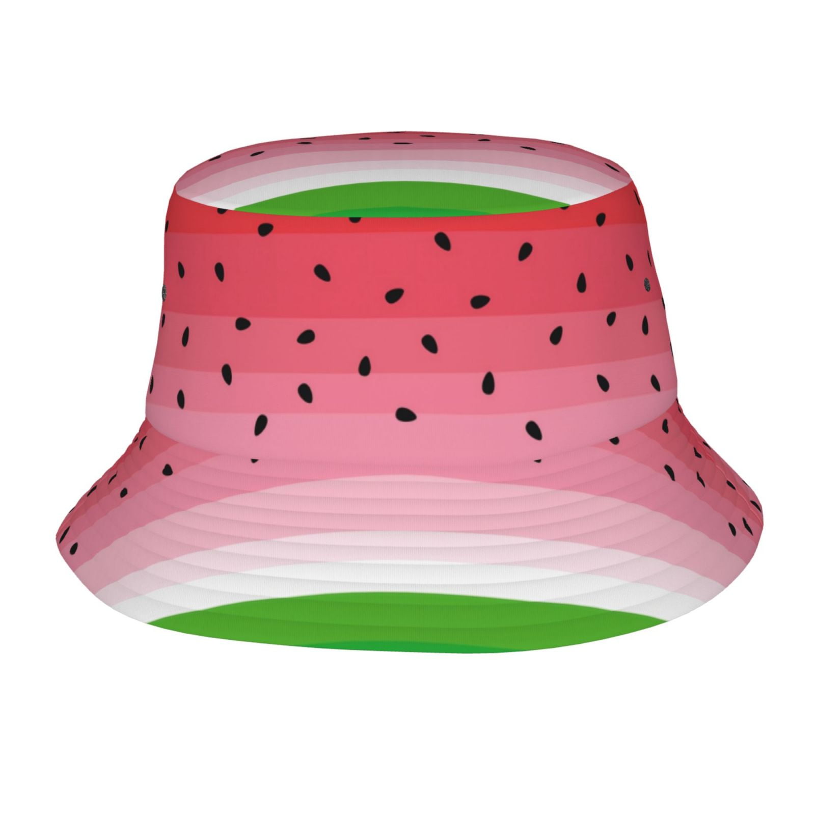 Bucket Hats for Men Women - Watermelon Casual Sun Hat for Beach, Travel ...