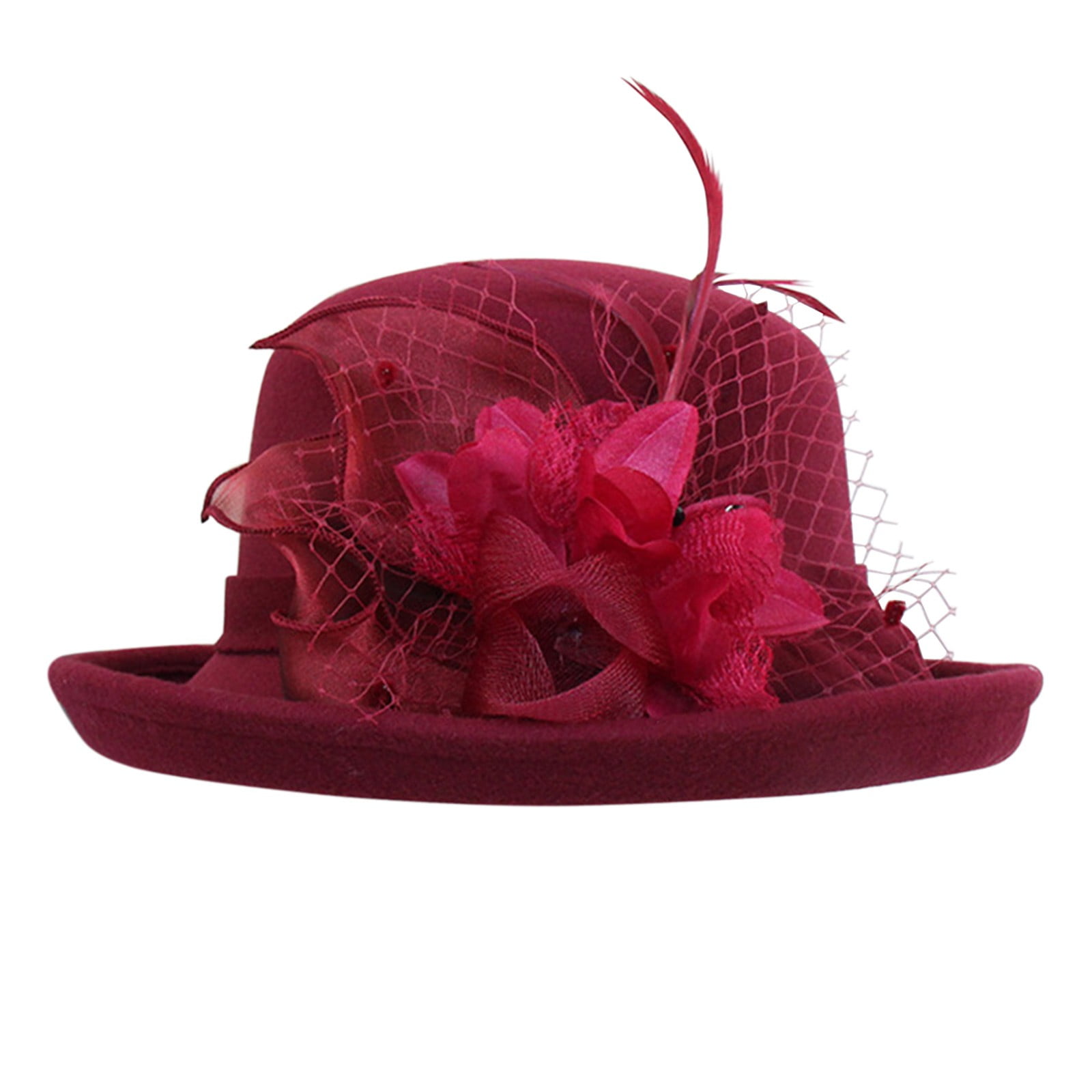 Bucket Hats for Women Autumn And Winter Flowers Round Top Casual ...