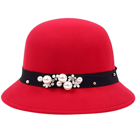 Bucket Hats for Women Woolen Hat Autumn And Winter Korean Version Of ...