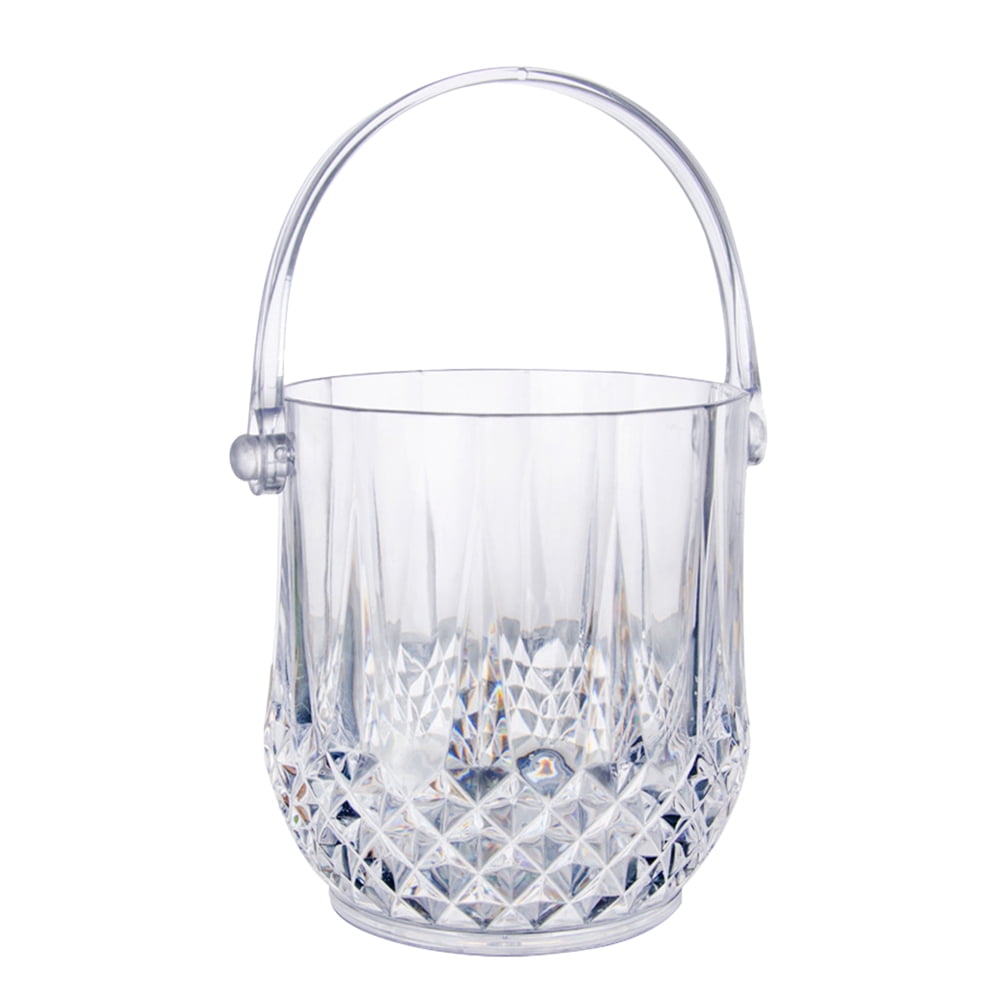 Bucket Ice Acrylic Glass Clear Crystal Plastic Champagne Vintage ...