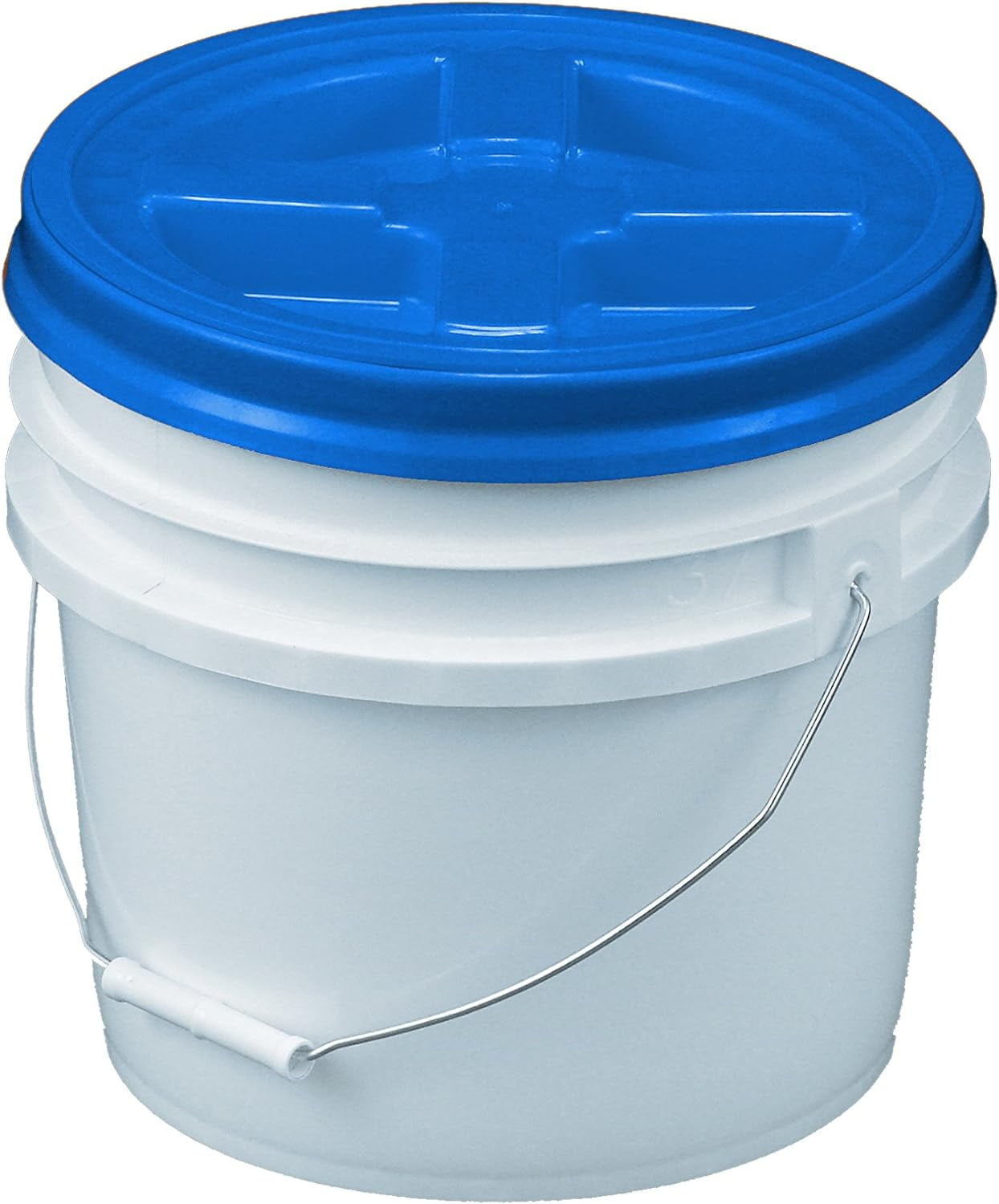 Bucket Kit, 3.5 Gallon Bucket with Blue Gamma Seal Screw-on threaded ...