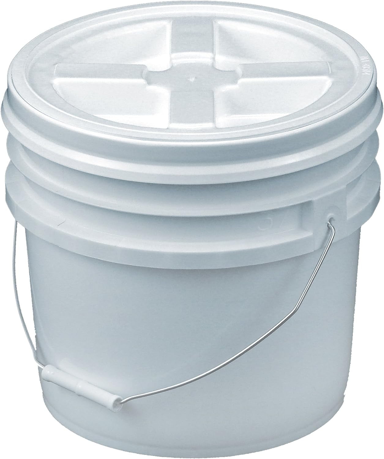 Bucket Kit, 3.5 Gallon Bucket with White Gamma Seal Screw-on Threaded Lid - Walmart.com