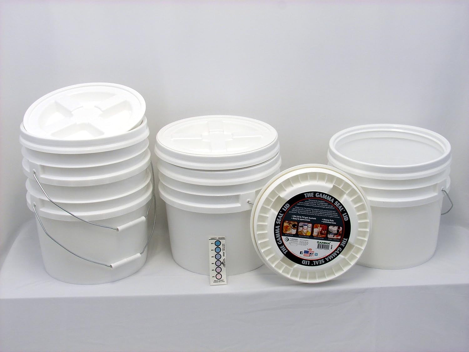Bucket Kit, Four 3.5 Gallon Buckets with White Gamma Seals - Walmart.com