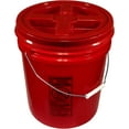 Bucket Kit, One Red 5 Gallon 90 mil Bucket with Red Gamma Seal Lid ...