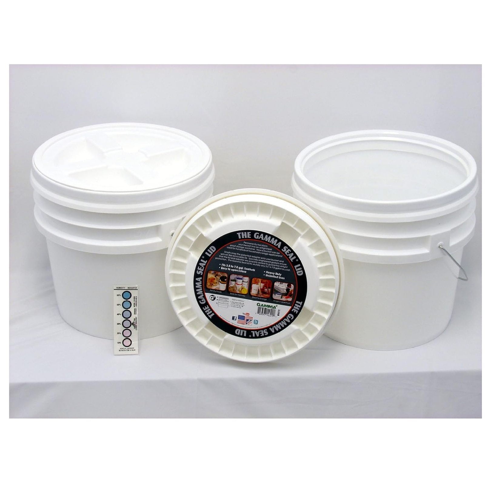 Bucket Kit, Two 3.5 Gallon Buckets with White Gamma Seals - Walmart.com