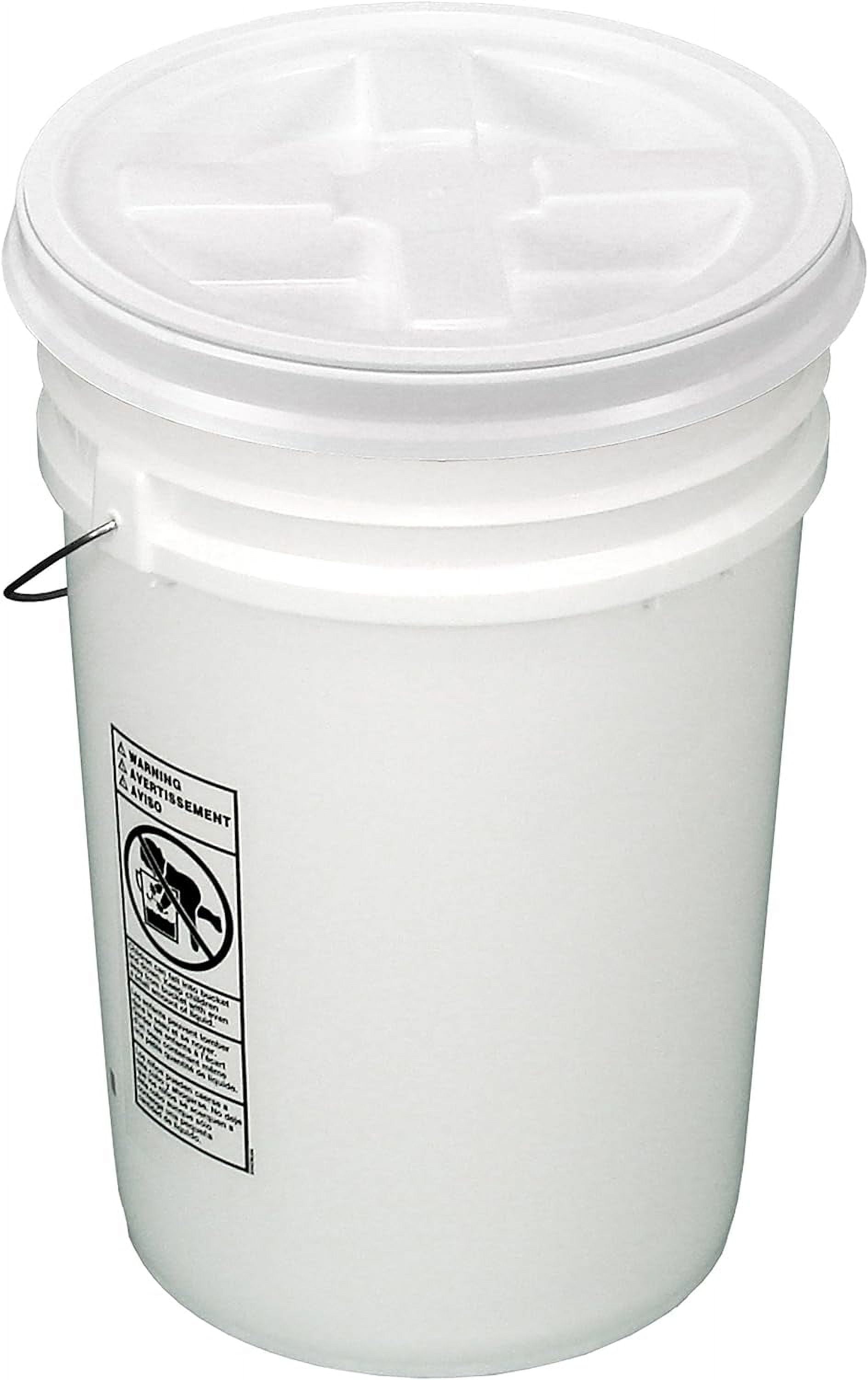 Bucket Kit, White 6-Gallon Bucket with White Gamma Seal Lid - Walmart.com