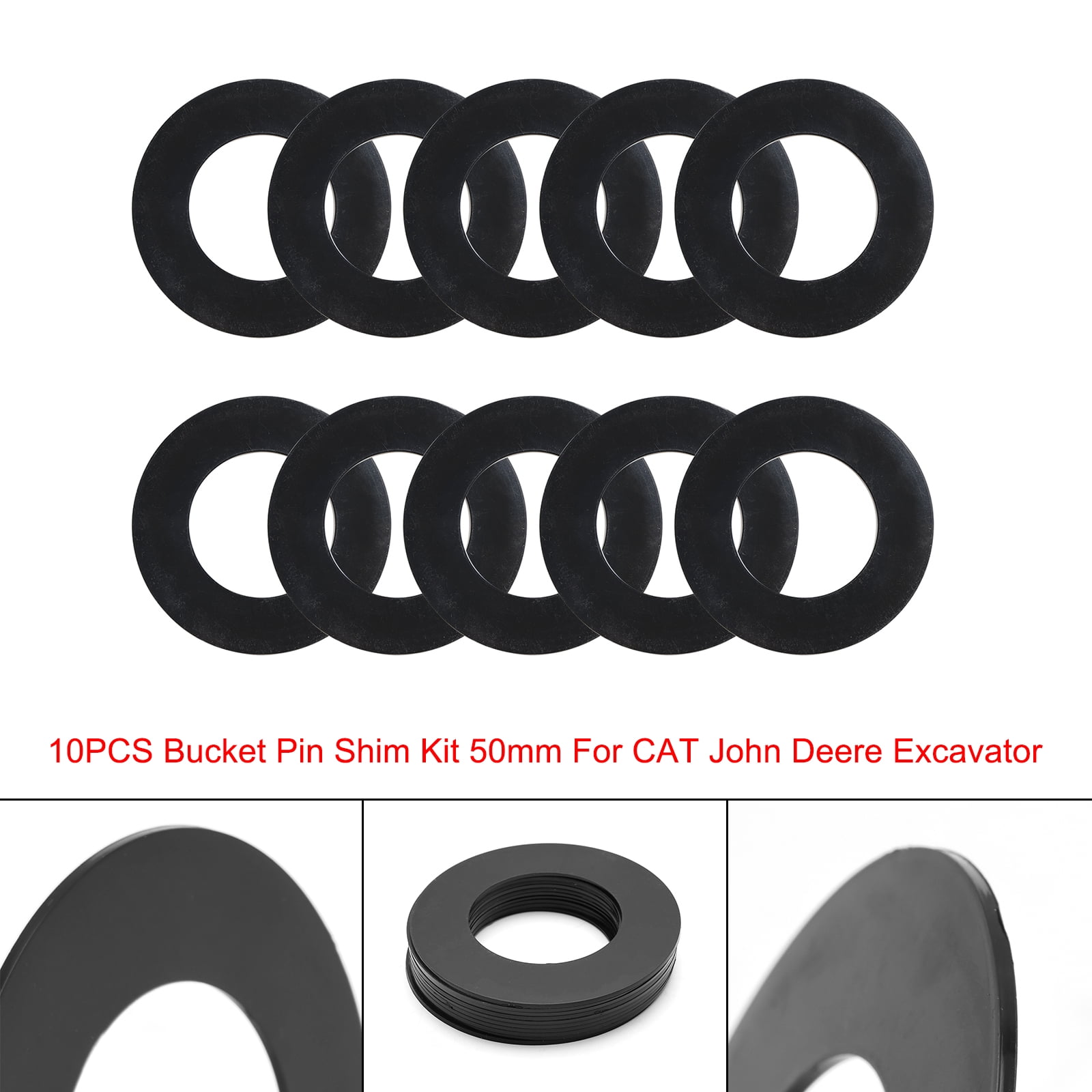 Bucket Pin Shim Kit 50mm For Cat John Deere Komatsu Excavator And Skid Steer - Walmart.com