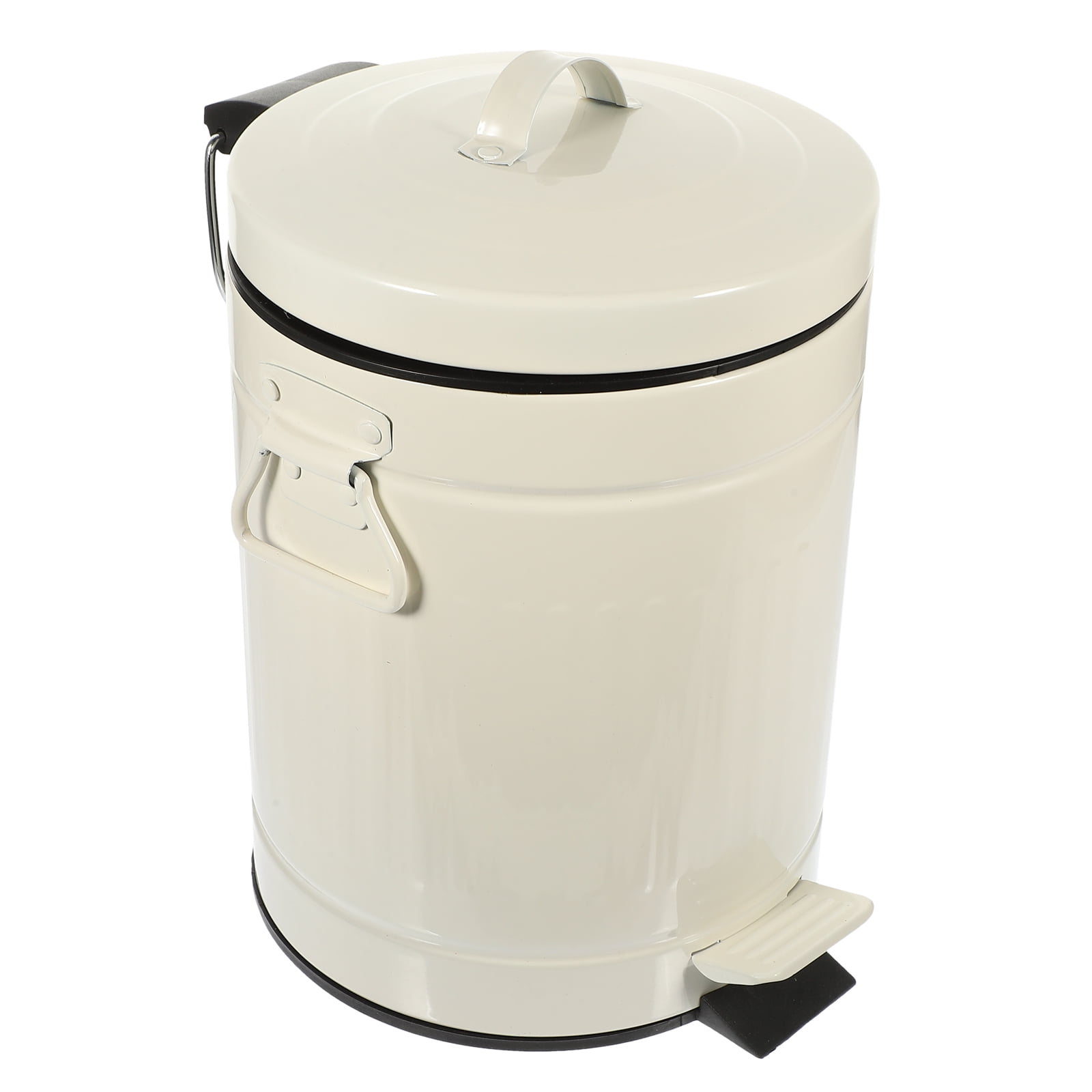 Bucket Retro Metal Trash Can Foot Pedal Bin Stylish Office - Walmart.com
