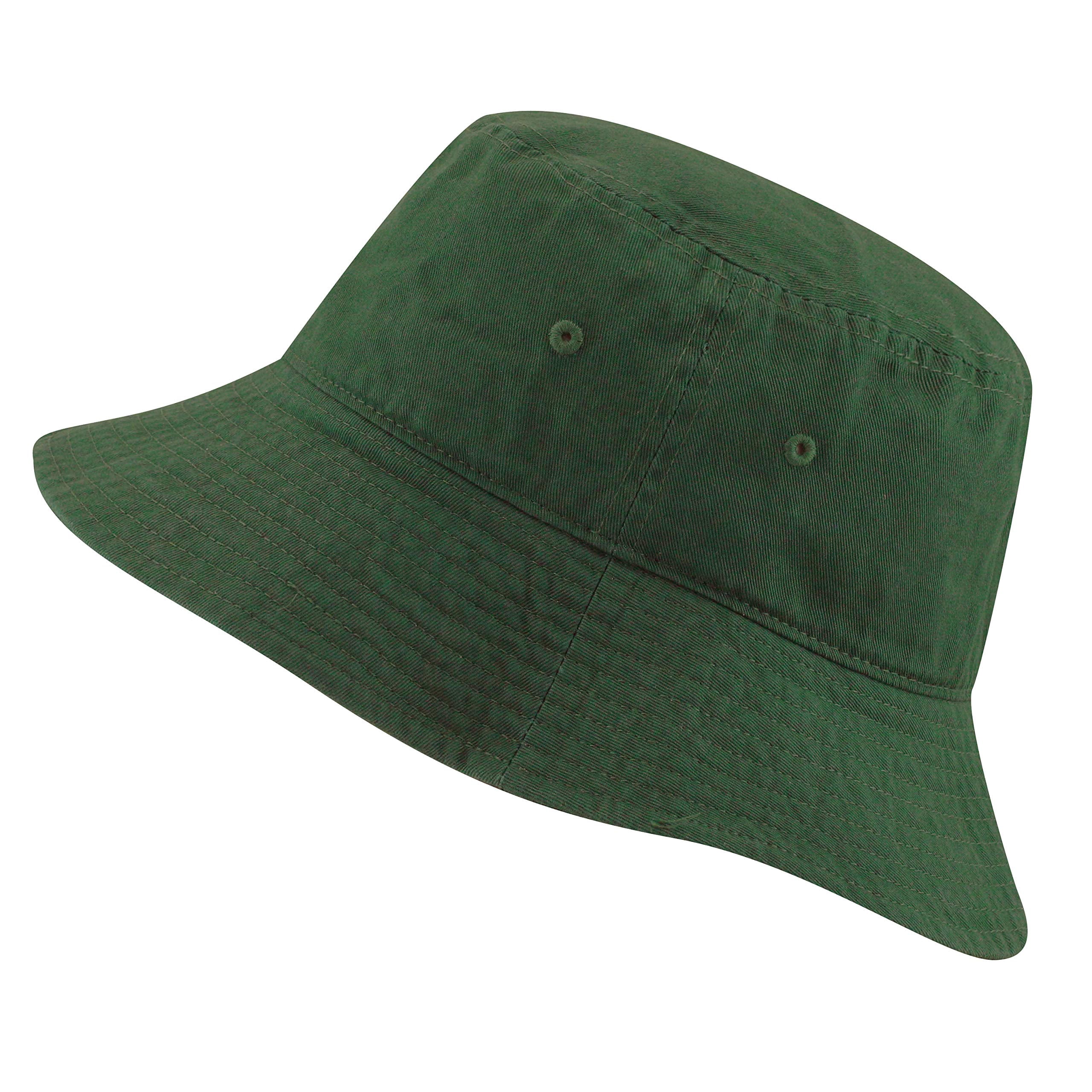 Bucket Sun Hat Cotton Long Brim and Deeper & Round Top Tennis Packable ...