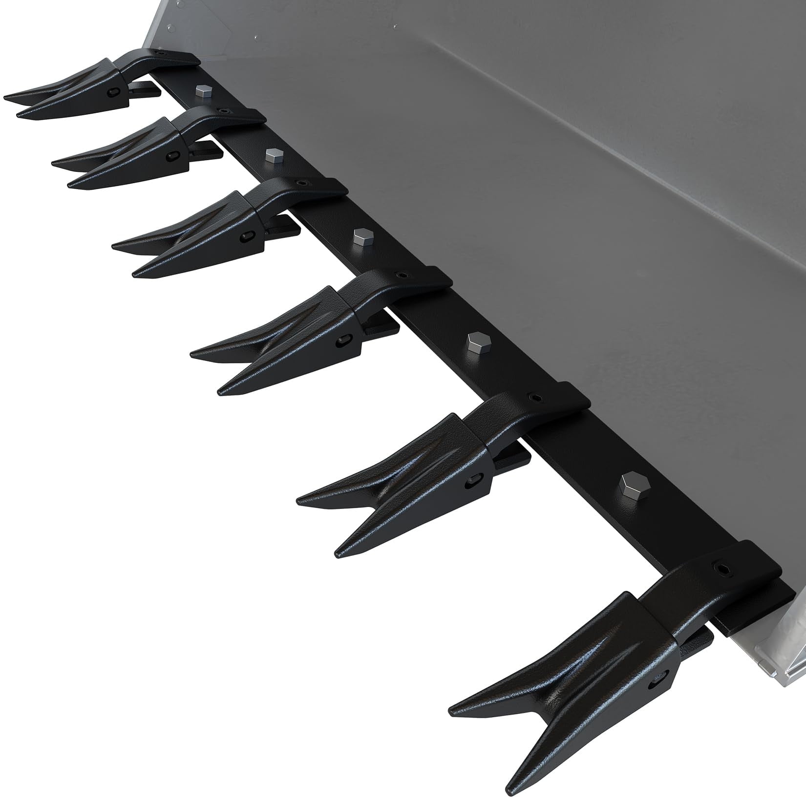 Bucket Tooth Bar, Heavy Duty Tractor Bucket 6 Teeth/7 Teeth Bar for ...