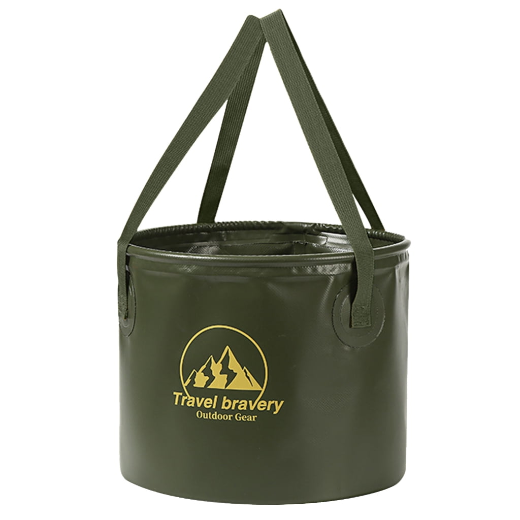 Bucket with Handle Folding Water Container Portable Folding Bucket for ...