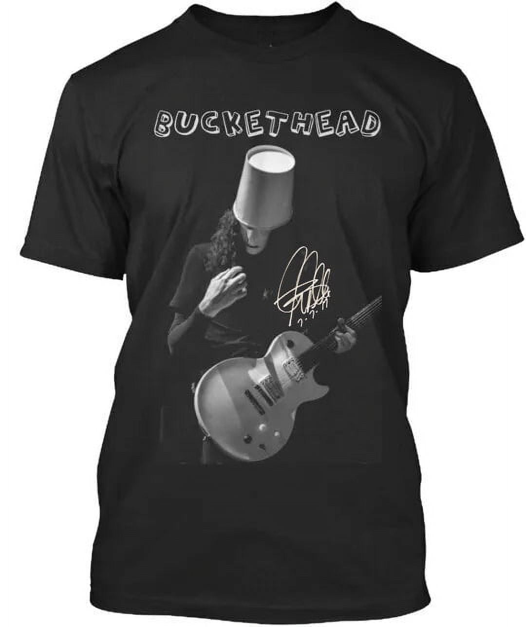 Buckethead signature Buckethead Guitar Black T Shirt Size S-5XL II167 ...