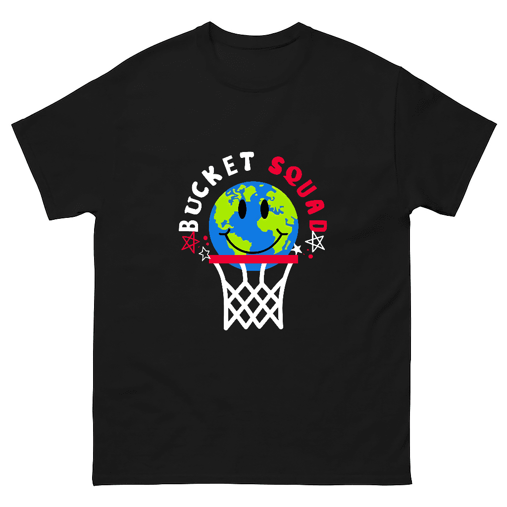 Bucketsquad Merch World Basketball YouTuber Fan Art Unisex T-Shirt ...