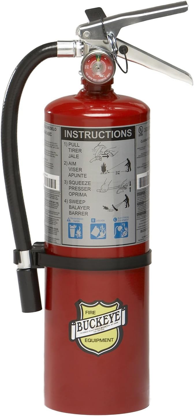 Buckeye 10914 ABC Multipurpose Dry Chemical Hand Held Fire Extinguisher ...