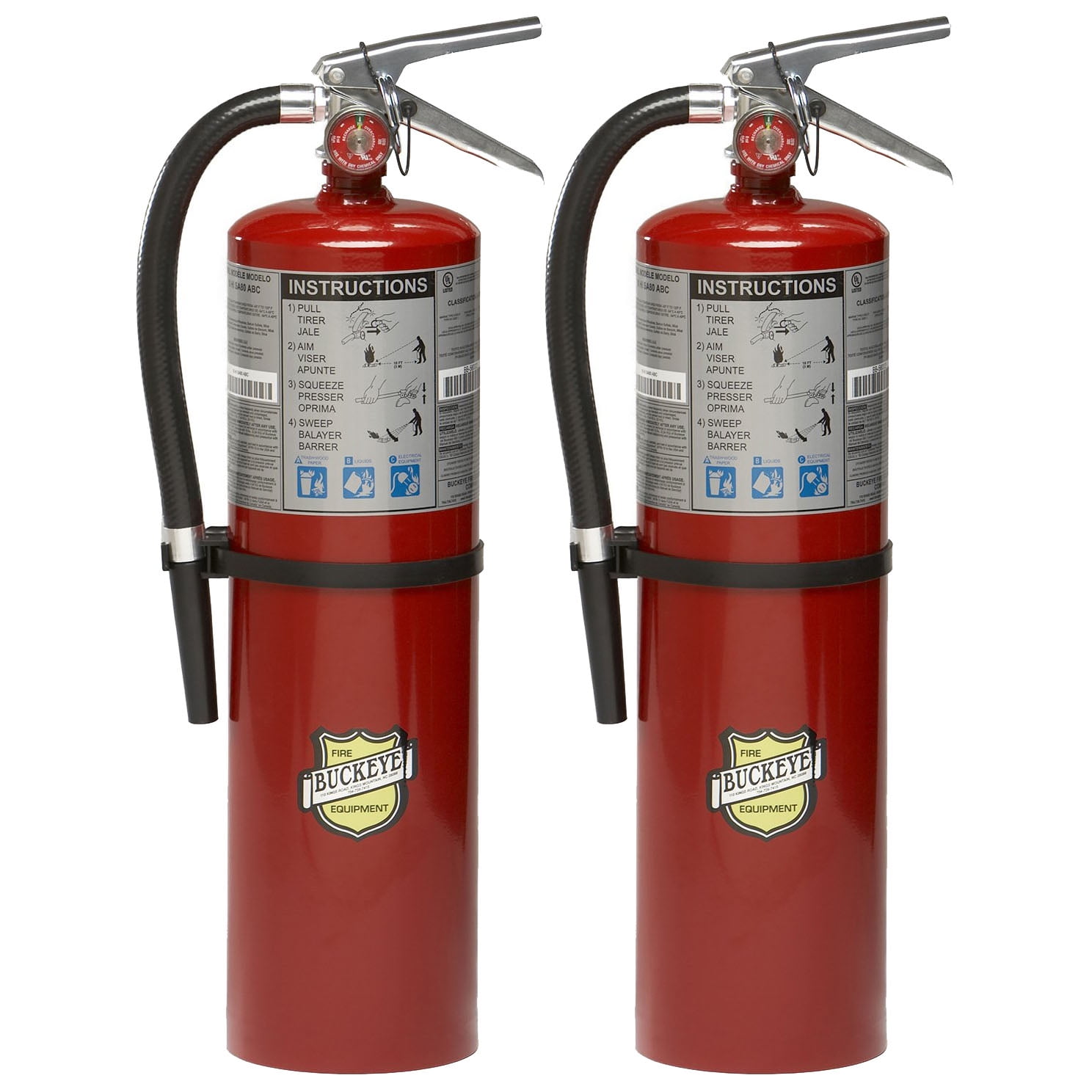 Buckeye 11340, 10lb Tall ABC Dry Chemical Fire Extinguisher with ...
