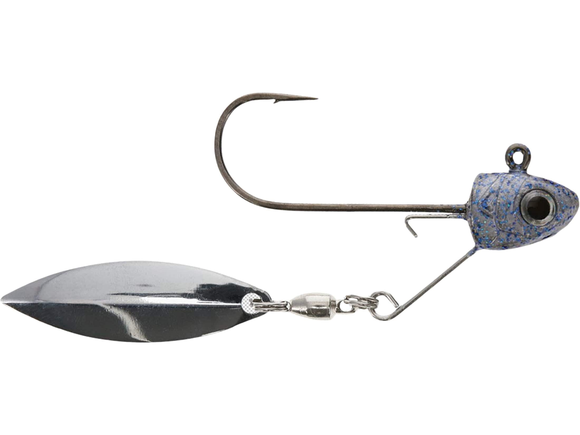 Buckeye Lures BFS Su-Spin 3/16oz Underspin Jighead Blue Glimmer ...