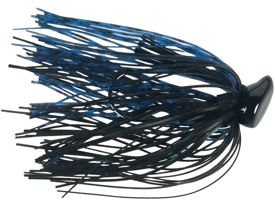 Buckeye Lures Flat Top Finesse Jig Black/Blue 3/8 oz - Walmart.com