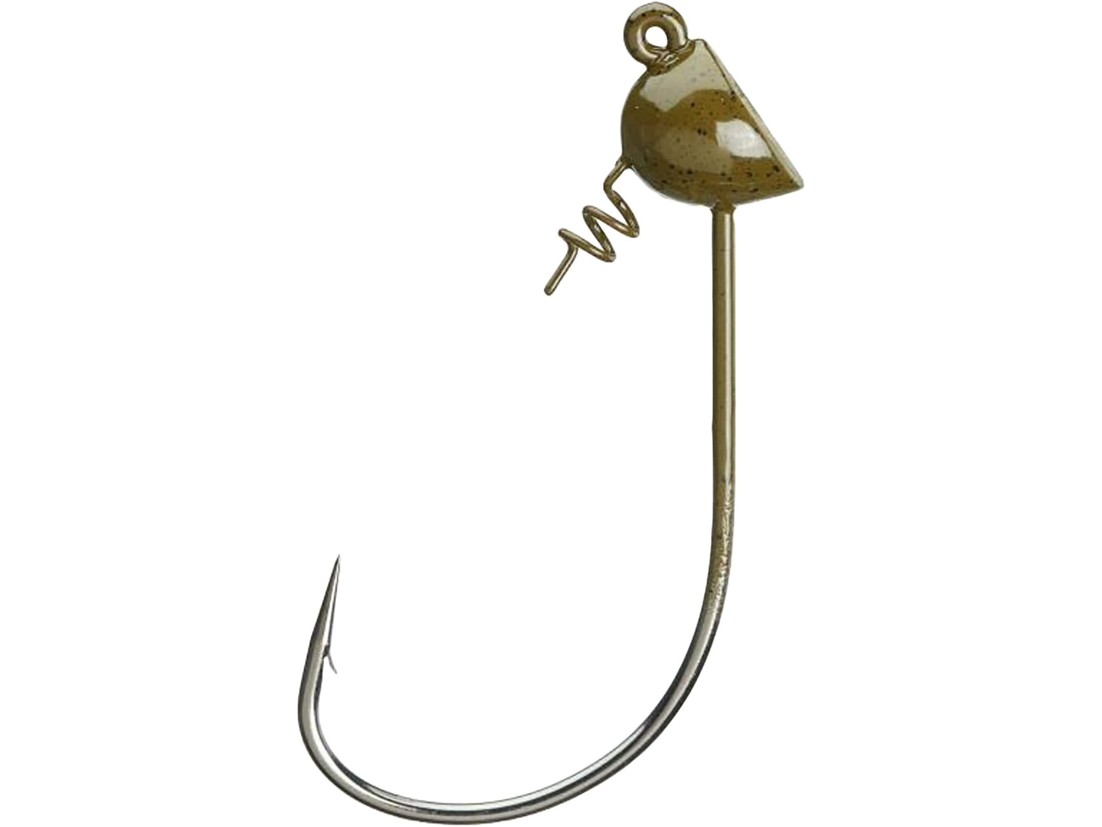 Buckeye Lures Spot Remover Wide Gap 3/16oz Shaky Head Jighead Green ...