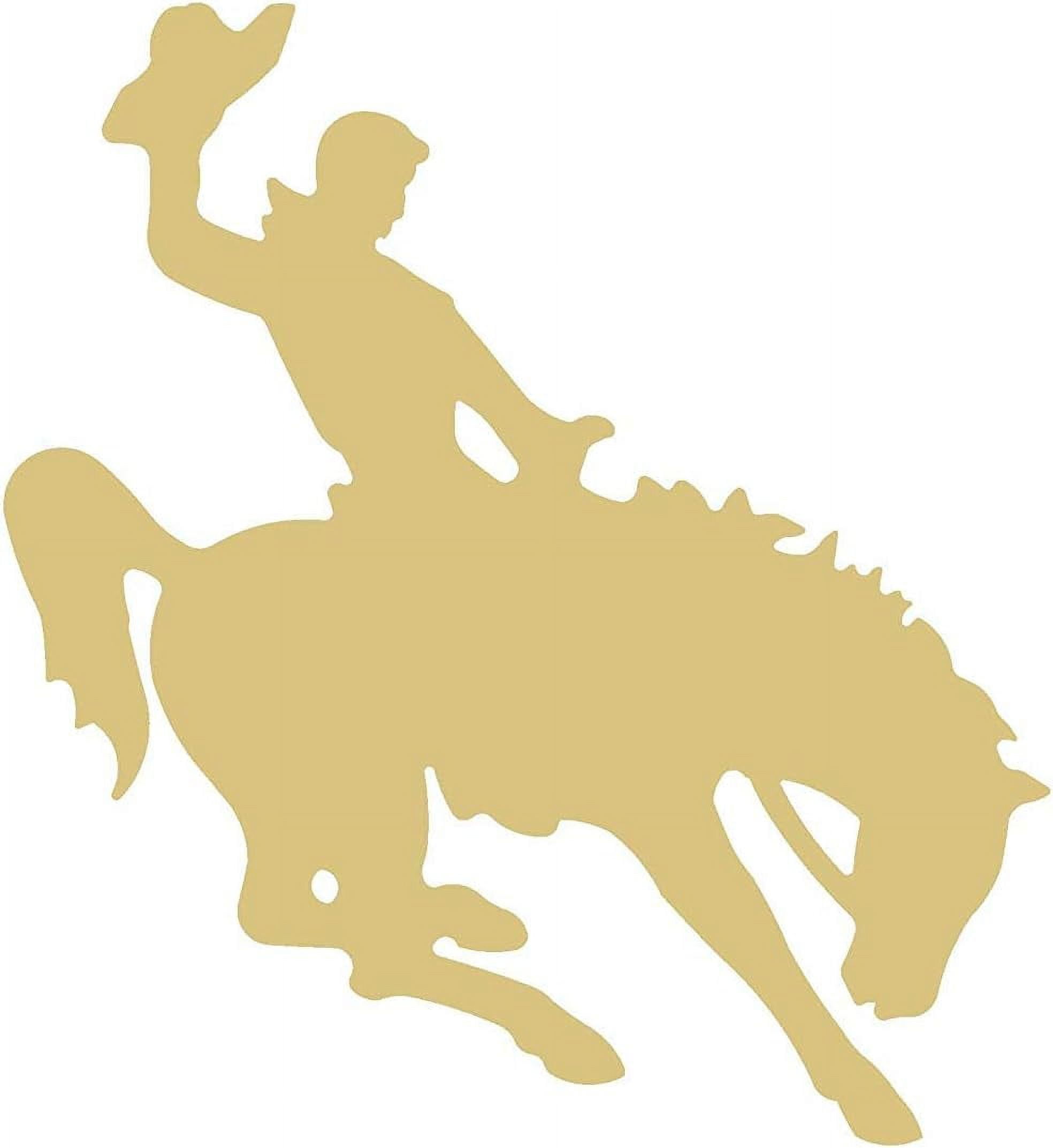 Bucking Horse Cutout Unfinished Wood Rodeo Race Farm Ranch MDF Shape ...