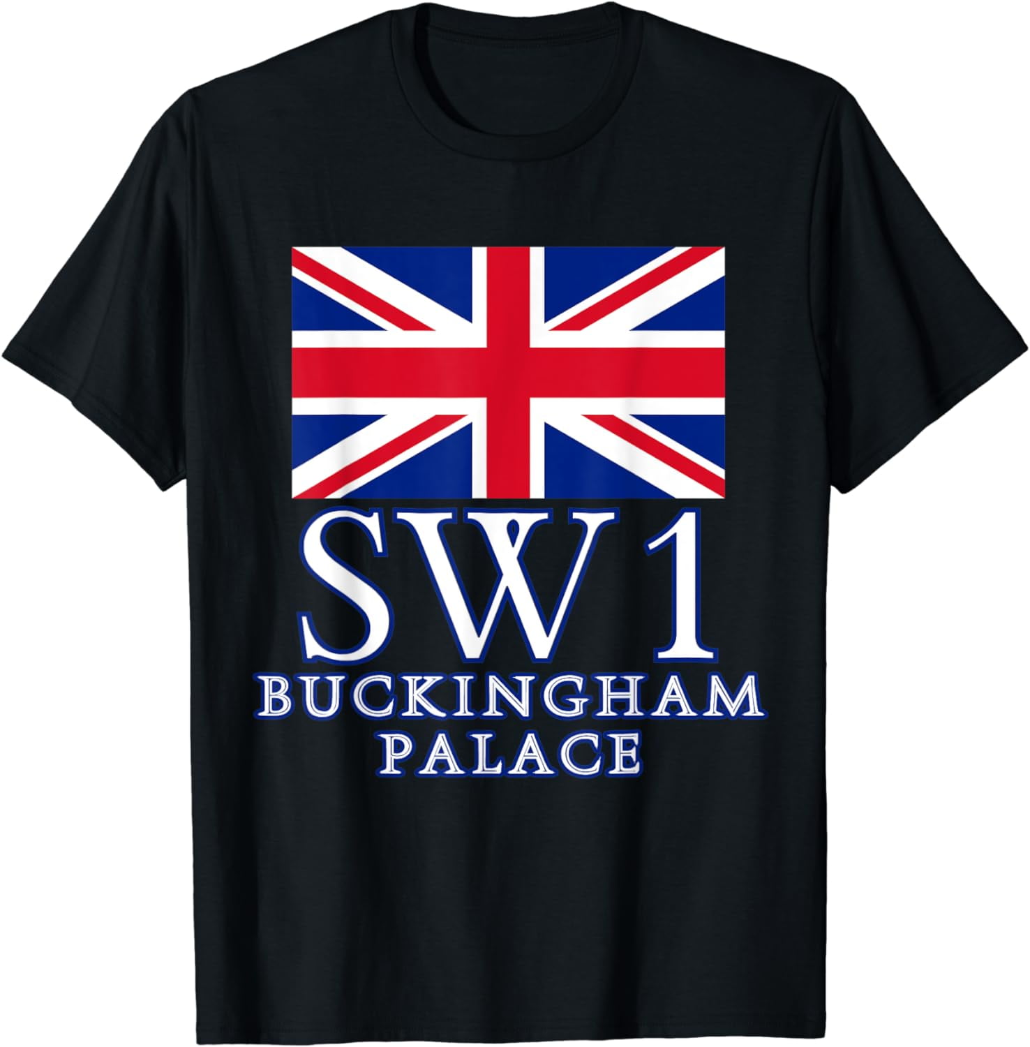 Buckingham Palace t shirt with Postcode SW1 London Postcode - Walmart.com
