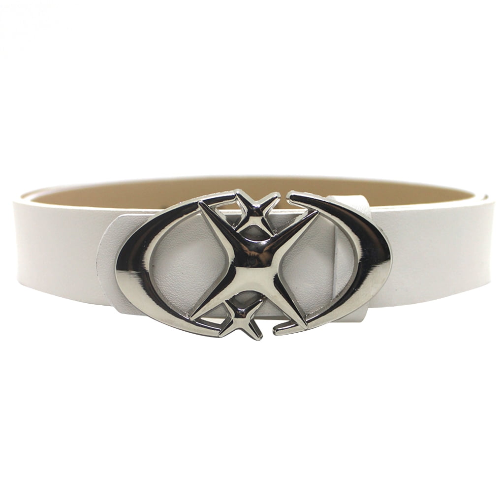Buckle Belt Gothic Cross Metal Buckle Belt Punk Moon Star Design for ...