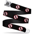 Buckle-Down Belt, Seatbelt Buckle Belt, Anti California Logo Black Red ...