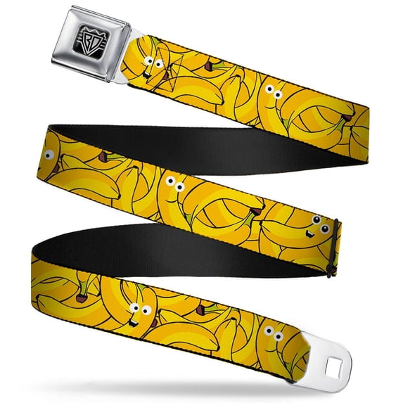 Buckle-Down Belt, Seatbelt Buckle Belt, Bananas Stacked Cartoon Yellows ...