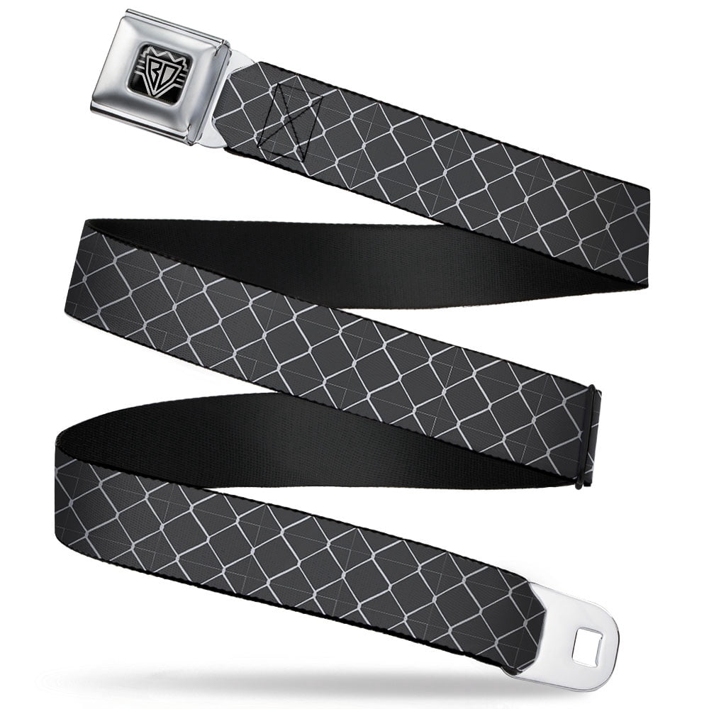 Buckle-Down Belt, Seatbelt Buckle Belt, Chain Link Fence Grays, Youth ...