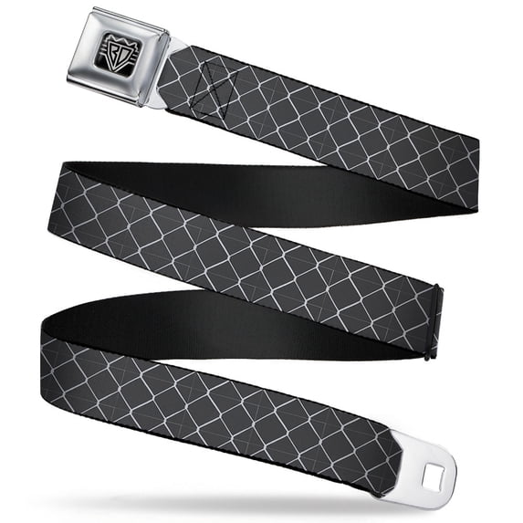 Buckle-Down Belt, Seatbelt Buckle Belt, Chain Link Fence Grays, Youth ...