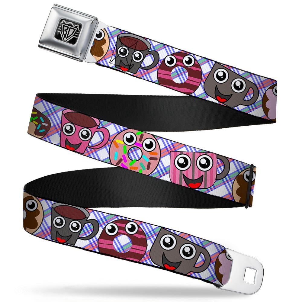 Buckle-Down Belt, Seatbelt Buckle Belt, Donuts Coffee Cartoon, Youth 22 ...
