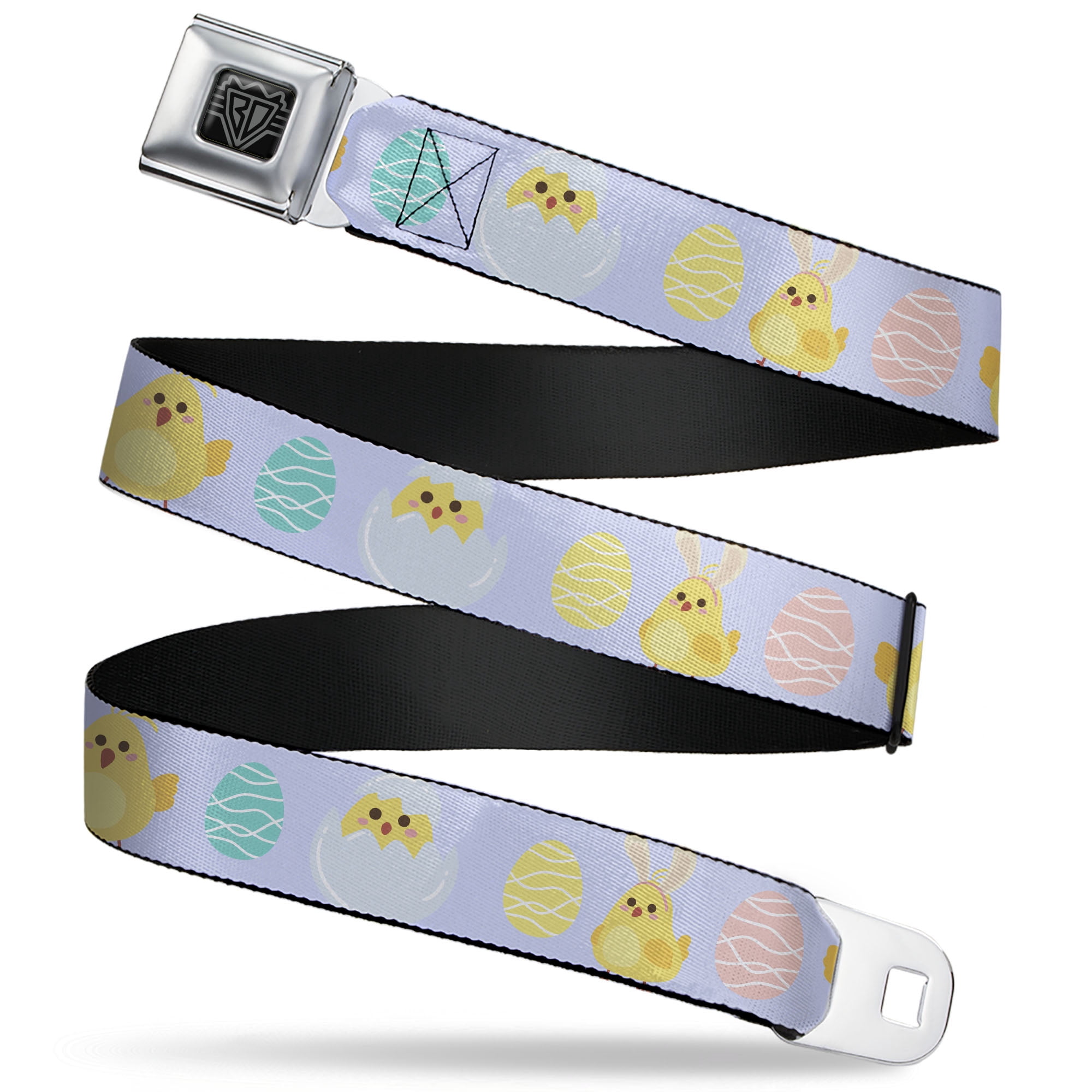Buckle-Down Belt, Seatbelt Buckle Belt, Easter Chicks and Eggs Lavender ...