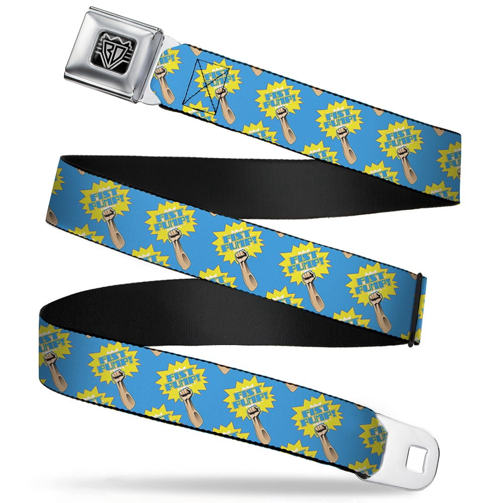 Buckle-Down Belt, Seatbelt Buckle Belt, Fist Pump Baby Blue Yellow ...