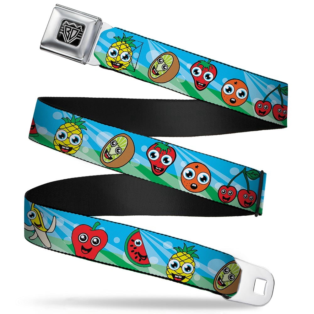 Buckle-Down Belt, Seatbelt Buckle Belt, Fruit Cartoon, 30 to 44 Inches ...