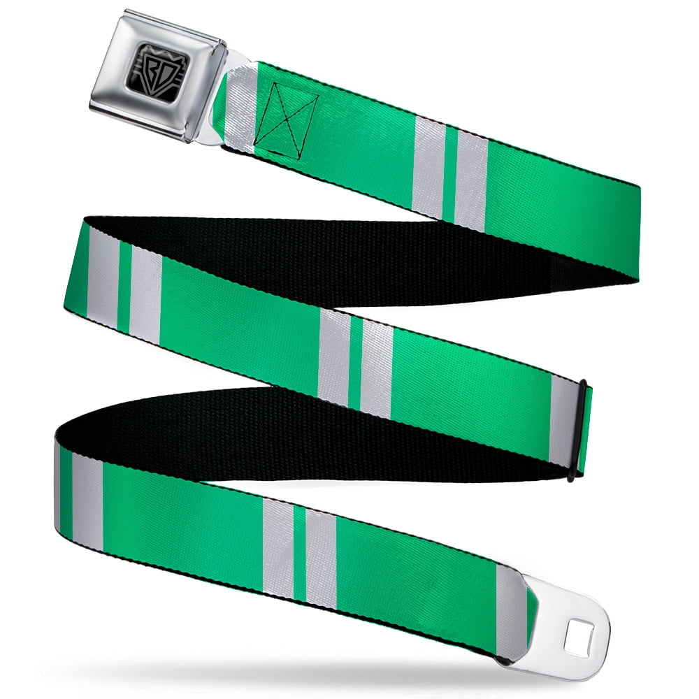 Buckle-Down Belt, Seatbelt Buckle Belt, Hash Mark Stripe Double Green ...