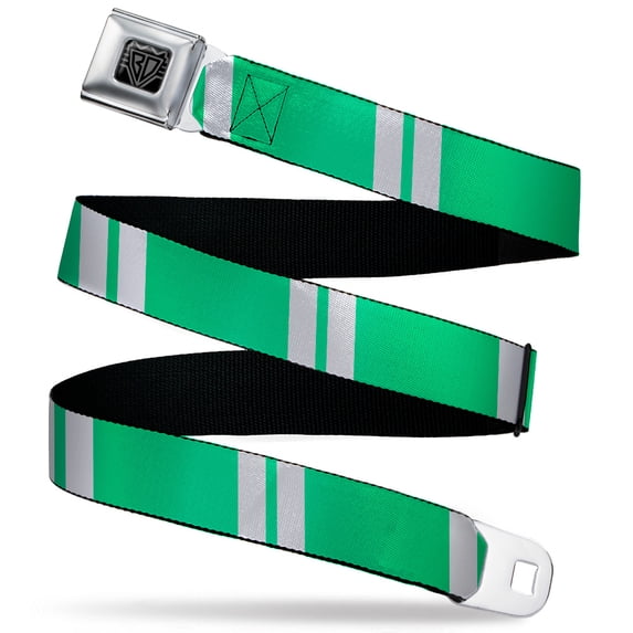 Buckle-Down Belt, Seatbelt Buckle Belt, Hash Mark Stripe Double Green ...