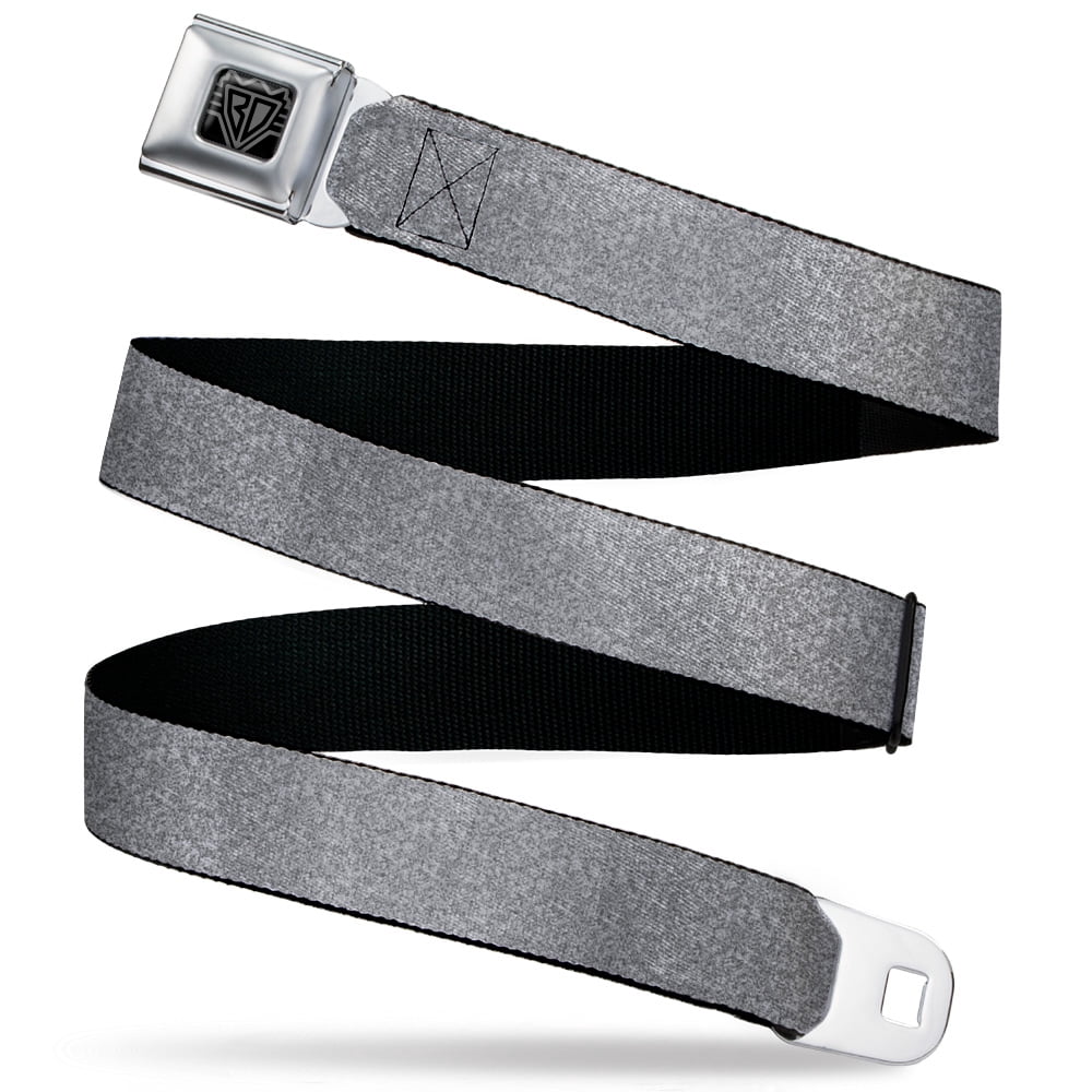Buckle-Down Belt, Seatbelt Buckle Belt, Heather Graywhite, Youth 22 to ...