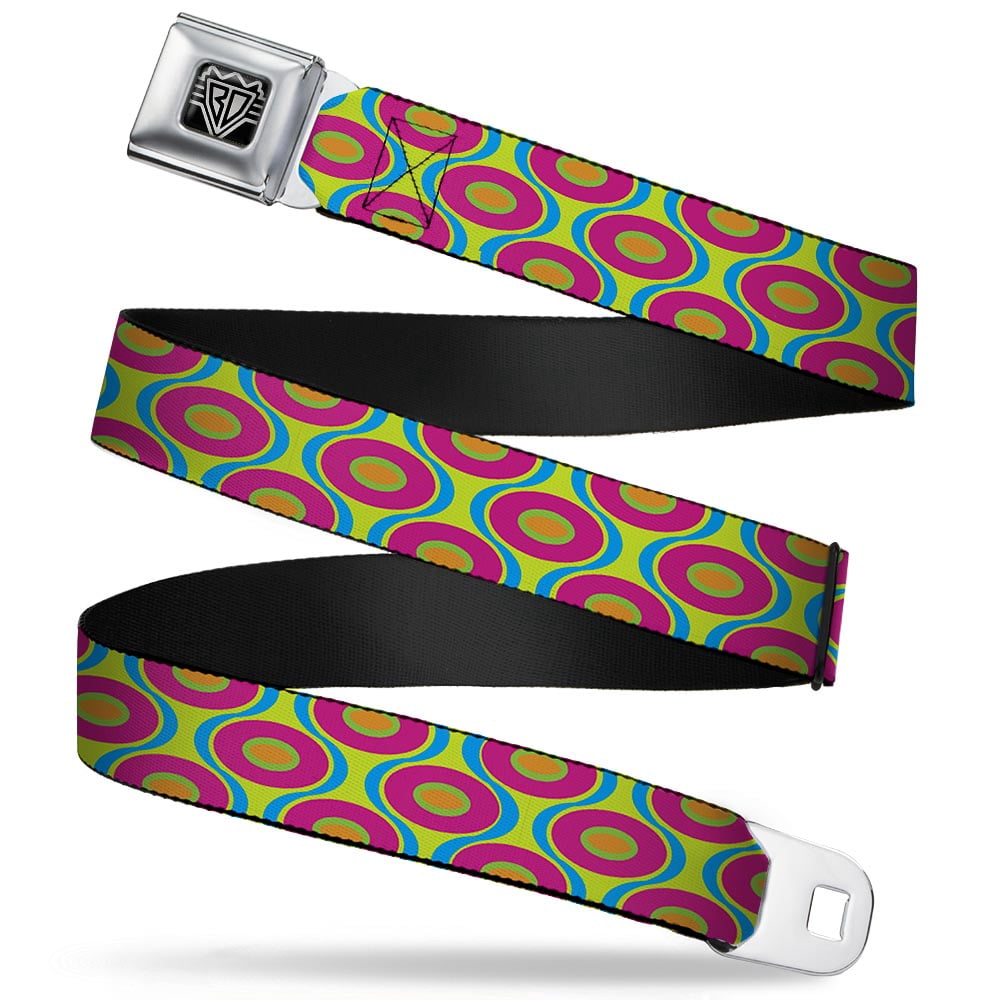 Buckle-Down Belt, Seatbelt Buckle Belt, Ogee Lime Blue Fuchsia Orange ...