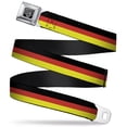 Buckle-Down Belt, Seatbelt Buckle Belt, Stripes Black Red Yellow, 30 to ...