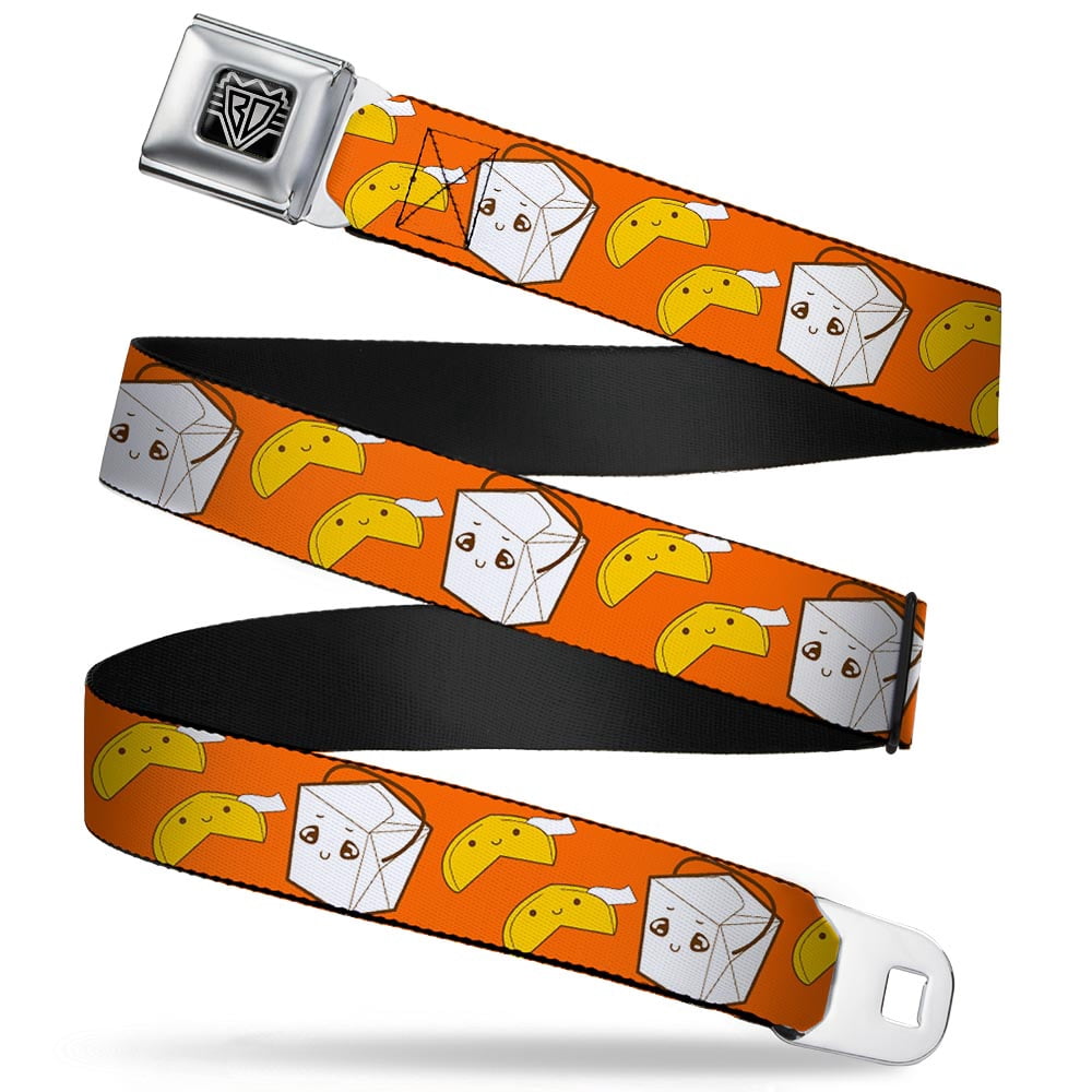 Buckle-Down Belt, Seatbelt Buckle Belt, Take Out Fortune Cookies Orange ...