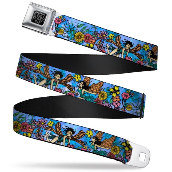 Buckle-Down Belt, Seatbelt Buckle Belt, Tattoo Johnny Flower Fairy ...