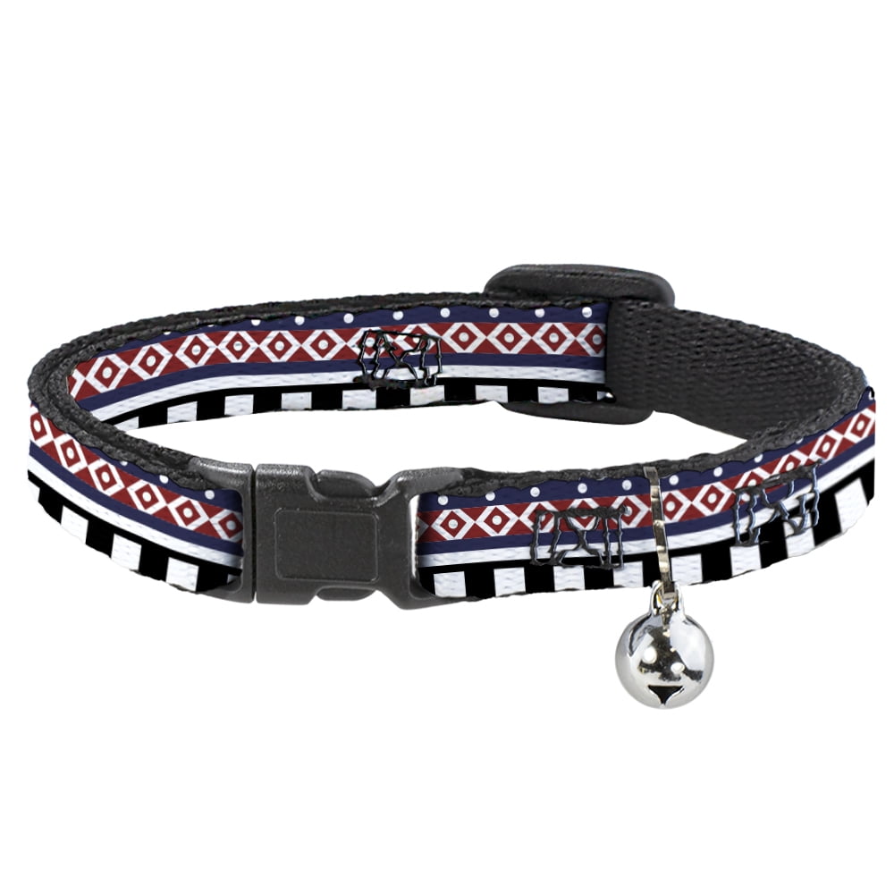 Buckle-Down Breakaway Cat Collar With Bell, Plastic Clip, Easy ...