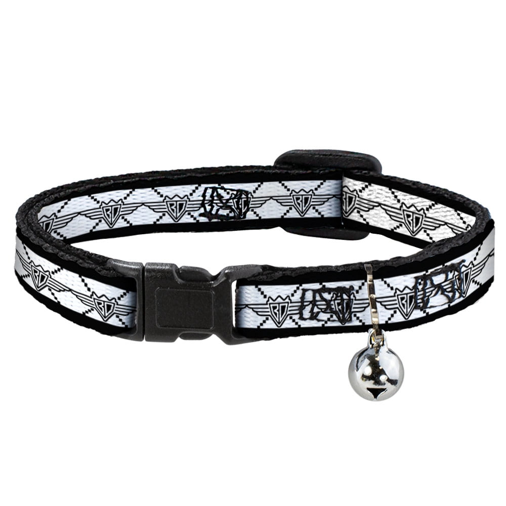 Buckle-Down Breakaway Cat Collar With Bell, Plastic Clip, Easy ...