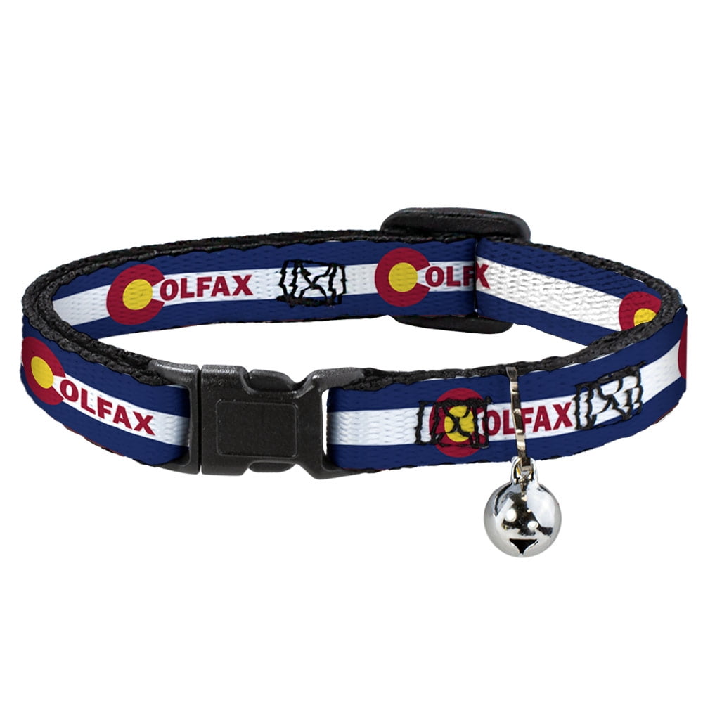 Buckle-Down Breakaway Cat Collar With Bell, Plastic Clip, Easy ...