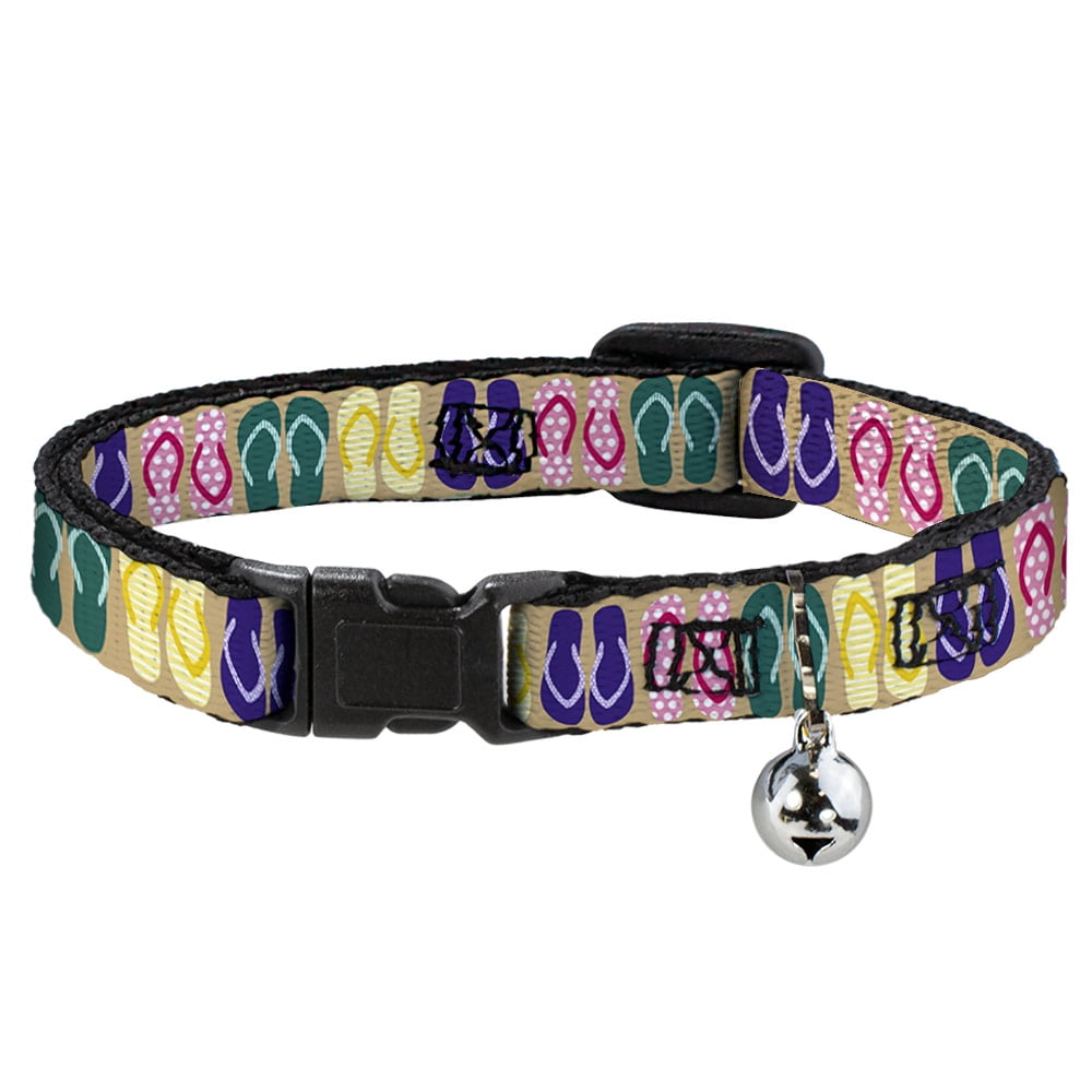 Buckle-Down Breakaway Cat Collar With Bell, Plastic Clip, Easy ...
