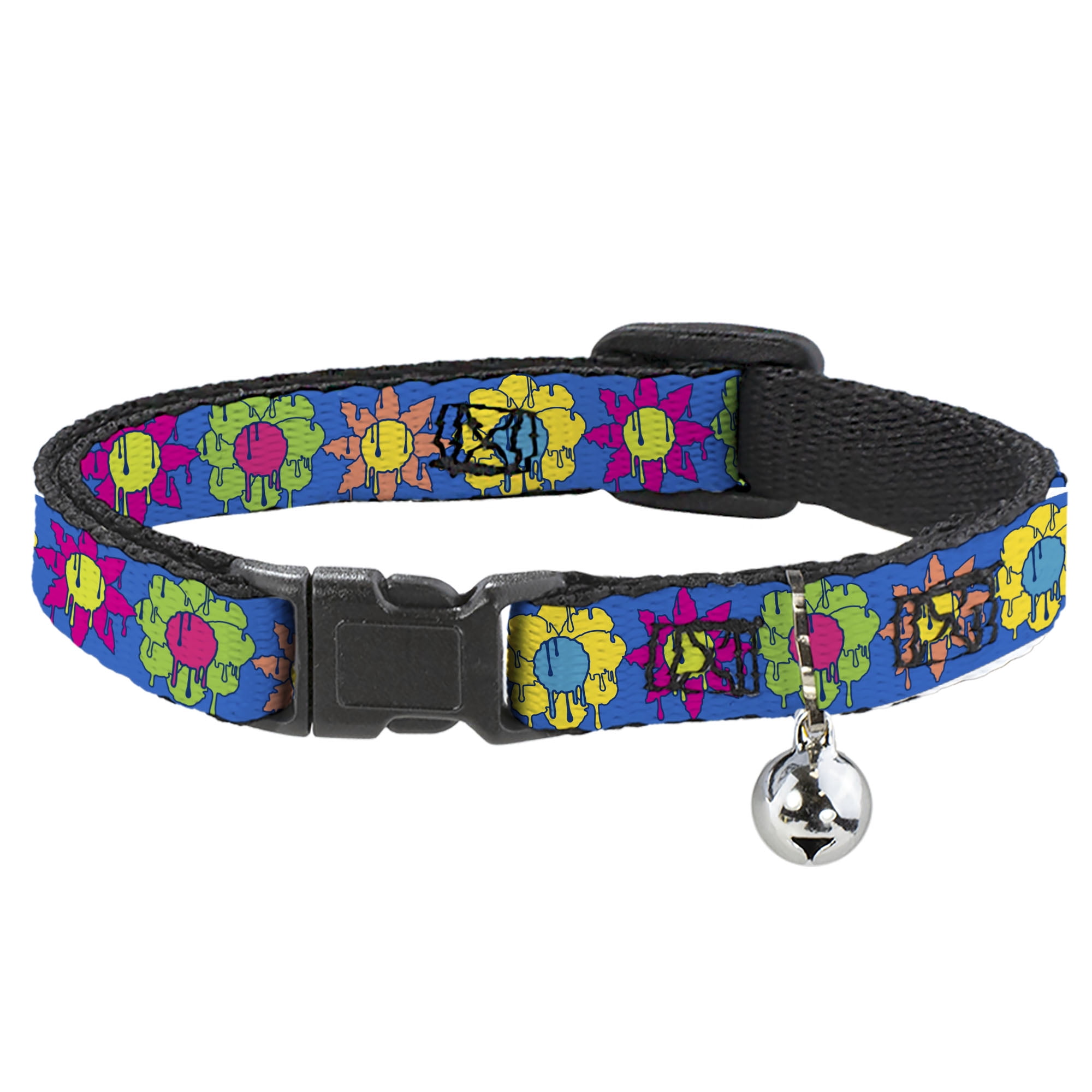 Buckle-Down Breakaway Cat Collar With Bell, Plastic Clip, Easy ...