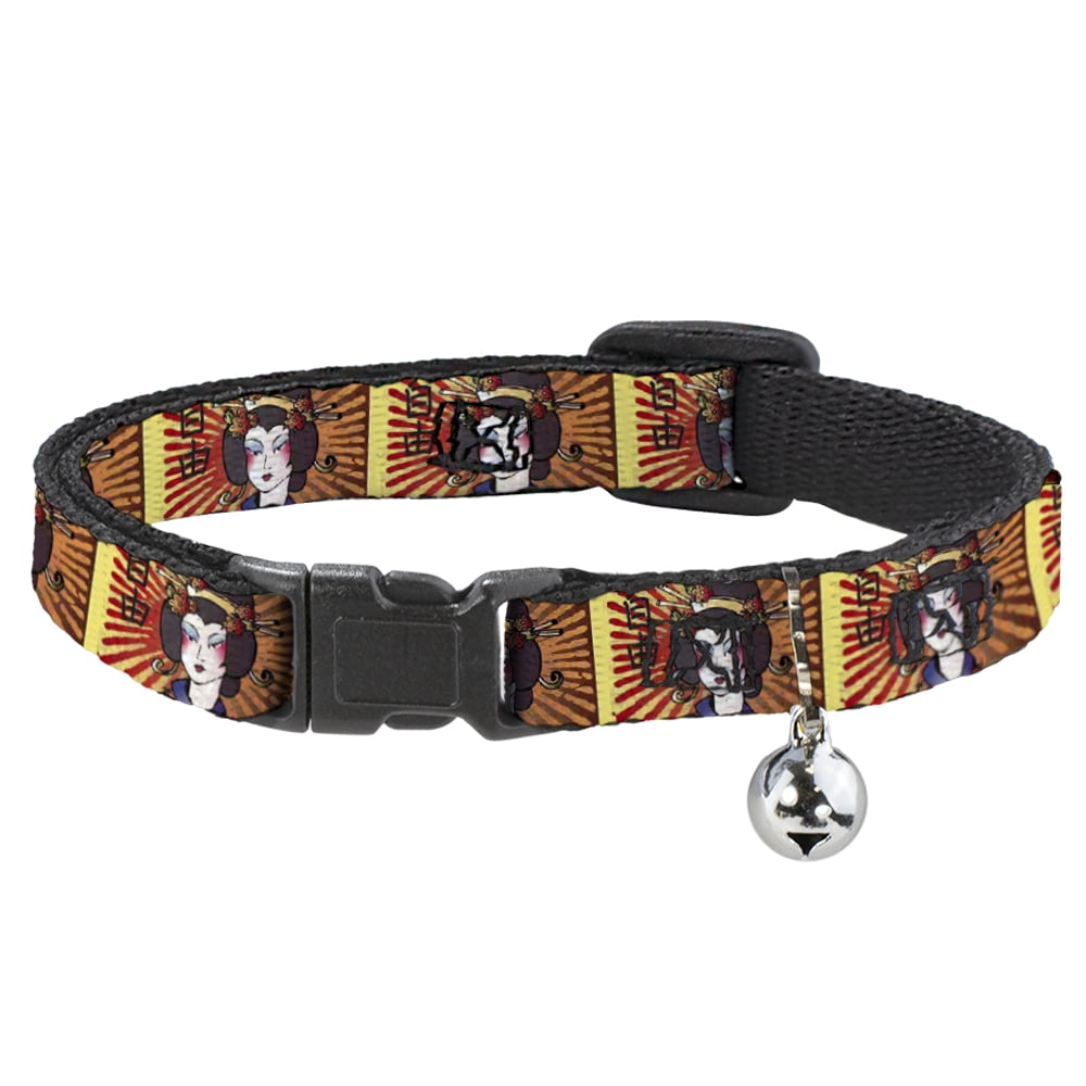 Buckle-Down Breakaway Cat Collar With Bell, Plastic Clip, Easy ...